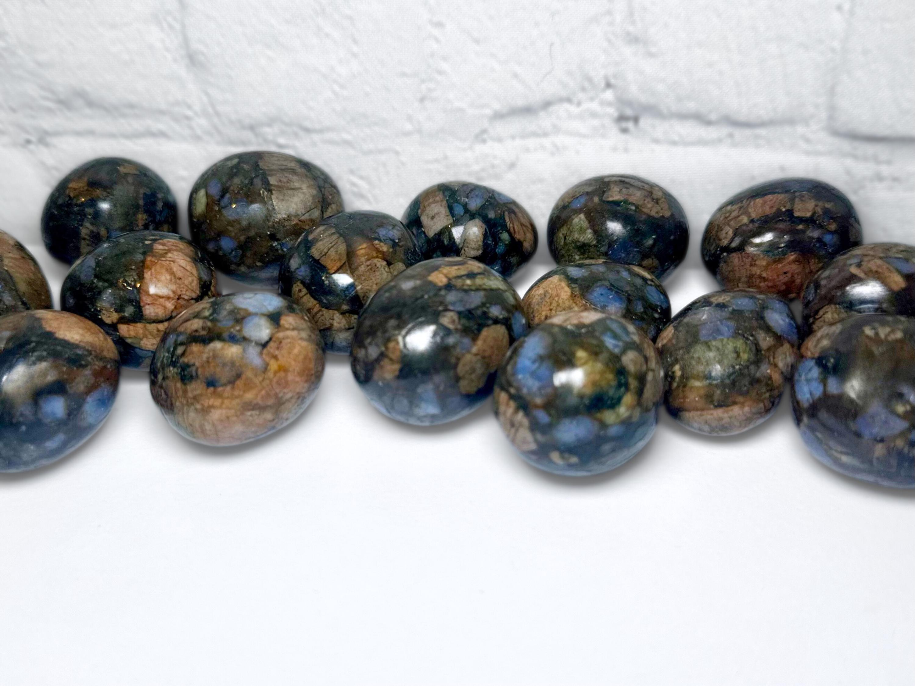 Tumbled Que Sera Crystal: Galaxy Rhyolite, Blue Liberite Stone - Etsy