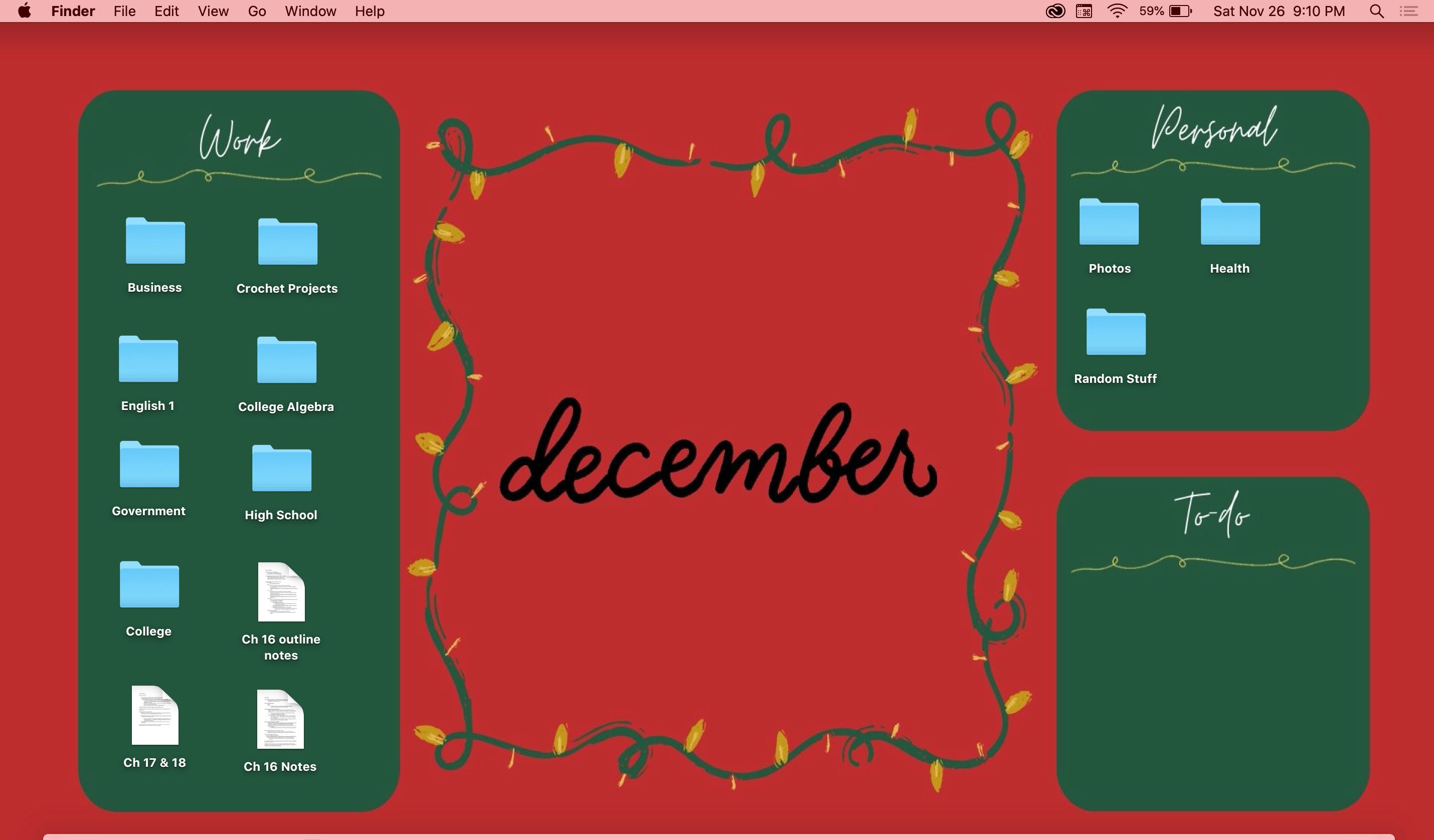 Christmas Desktop Wallpaper, December Computer Background, Winter ...