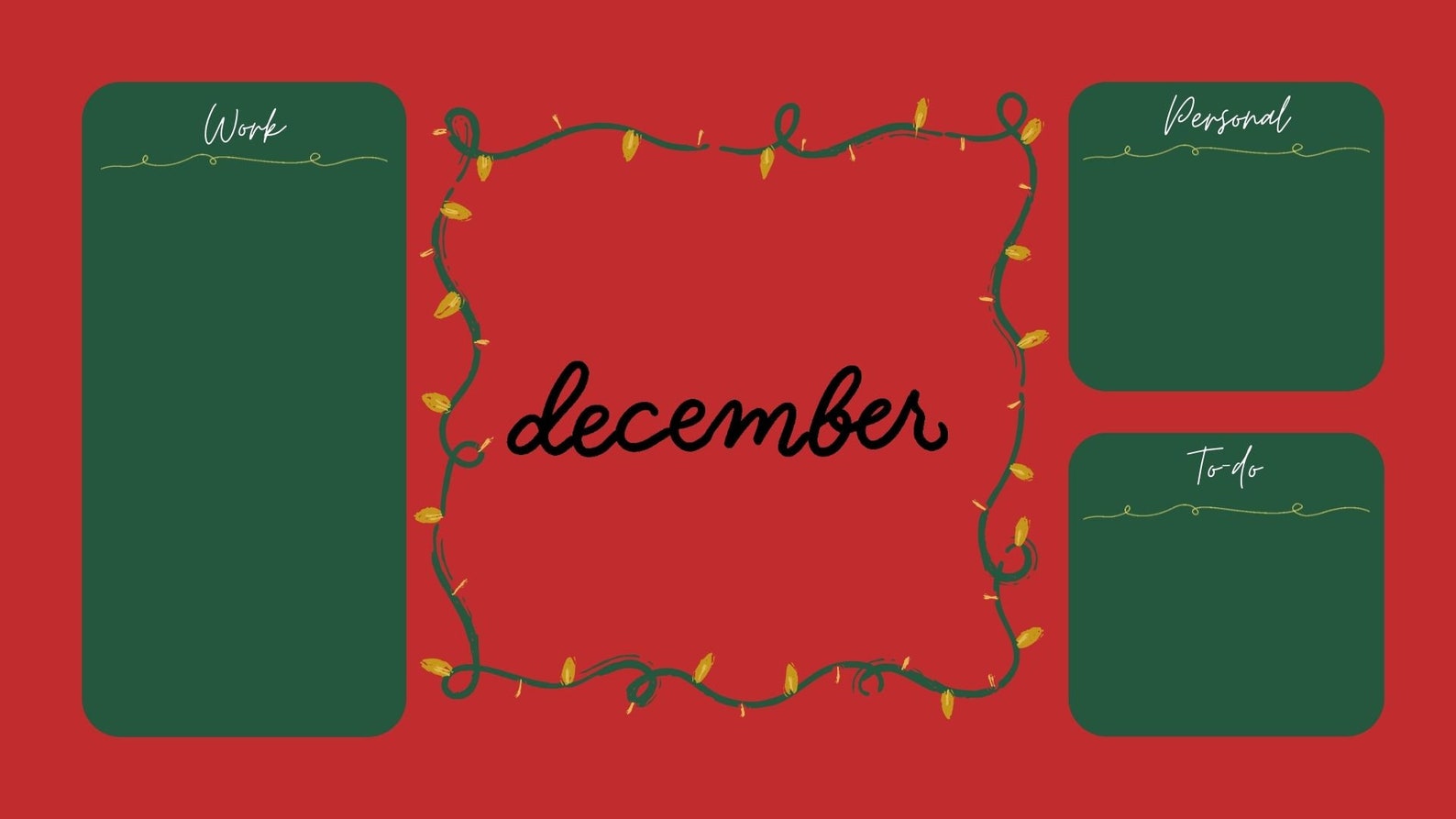 Christmas Desktop Wallpaper, December Computer Background, Winter ...