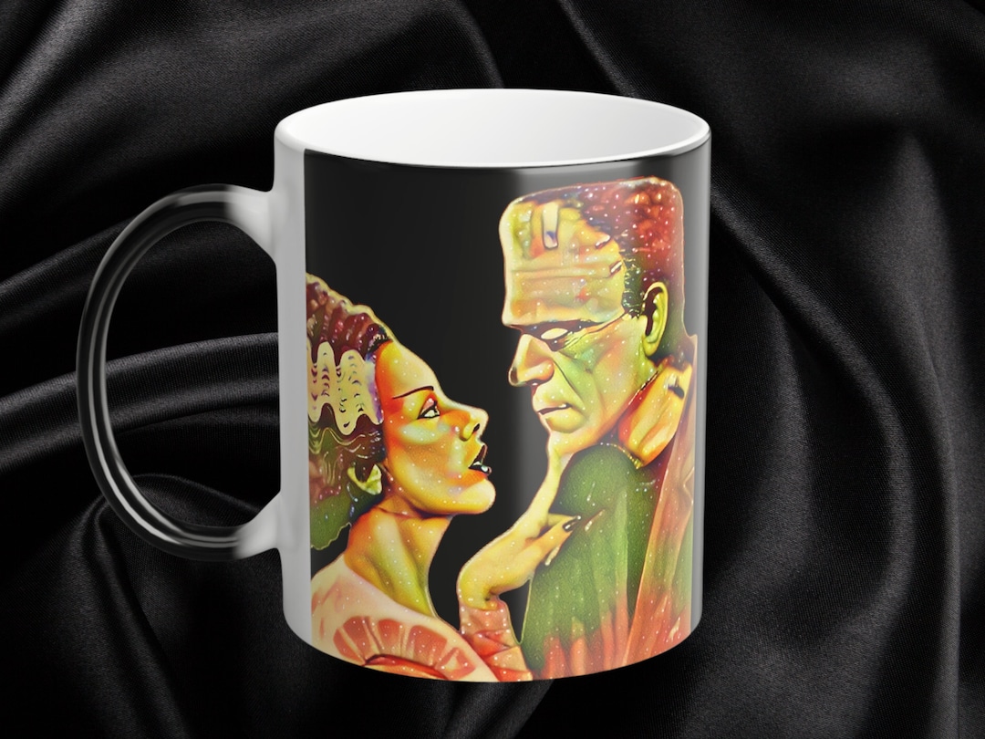 Eerie Transformation: Frankenstein & Bride Color-changing Mug Perfect ...