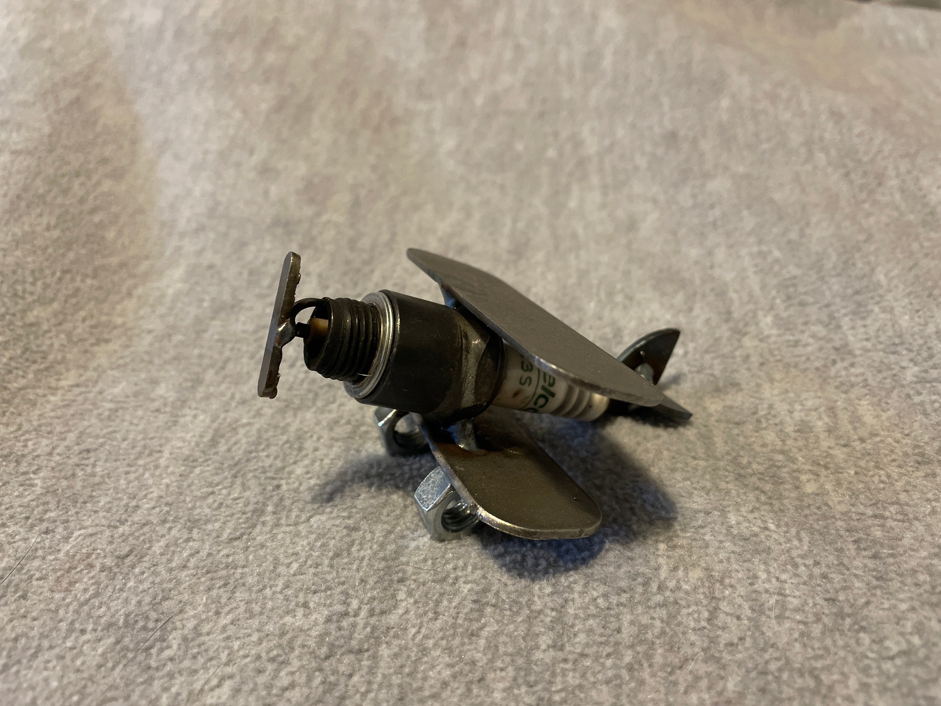Bi Wing Airplane Spark Plug Sculpture Opt 1 - Etsy