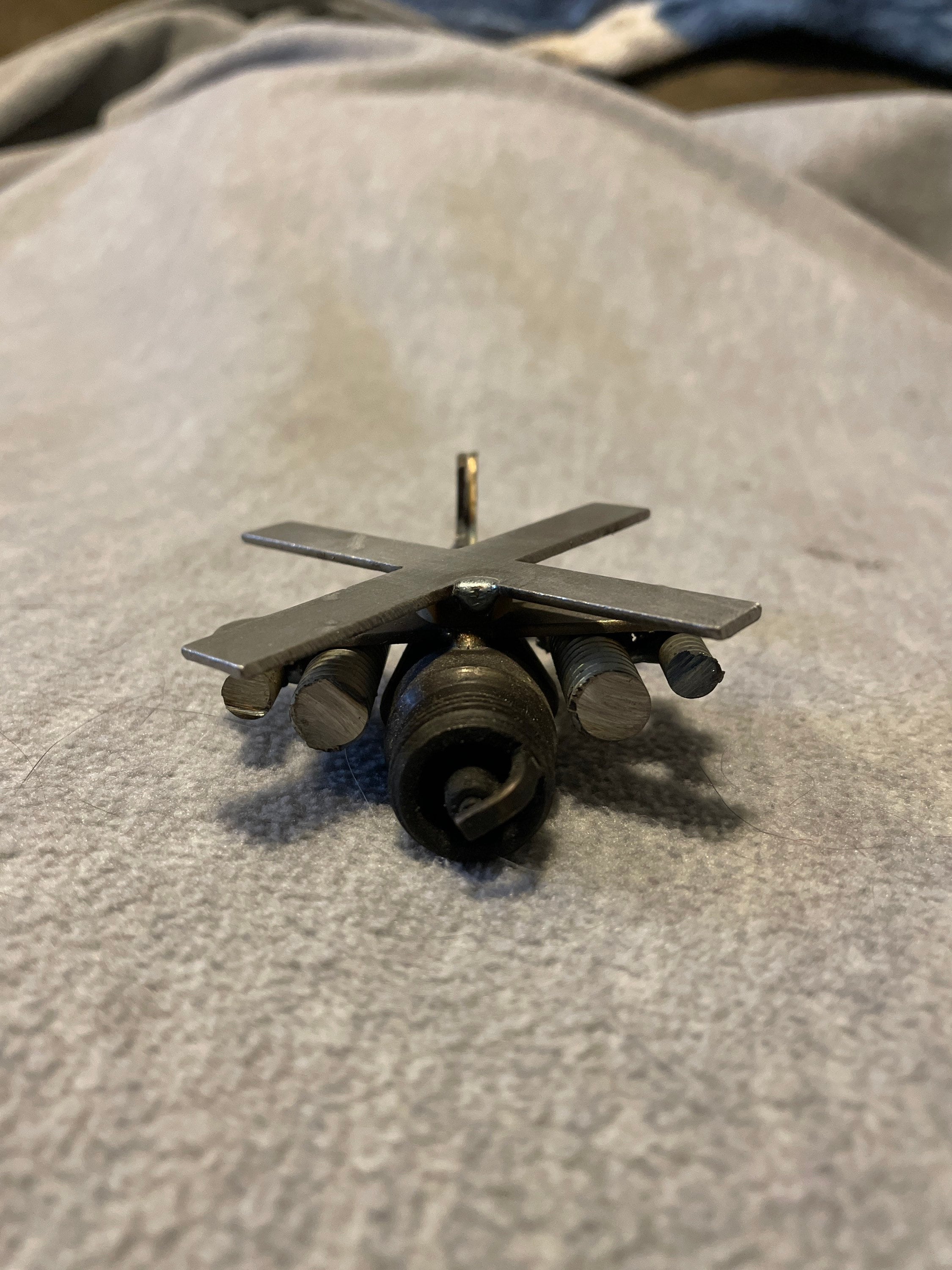 Metal Apache Helicopter Spark Plug Art Sculpture Opt 1 - Etsy