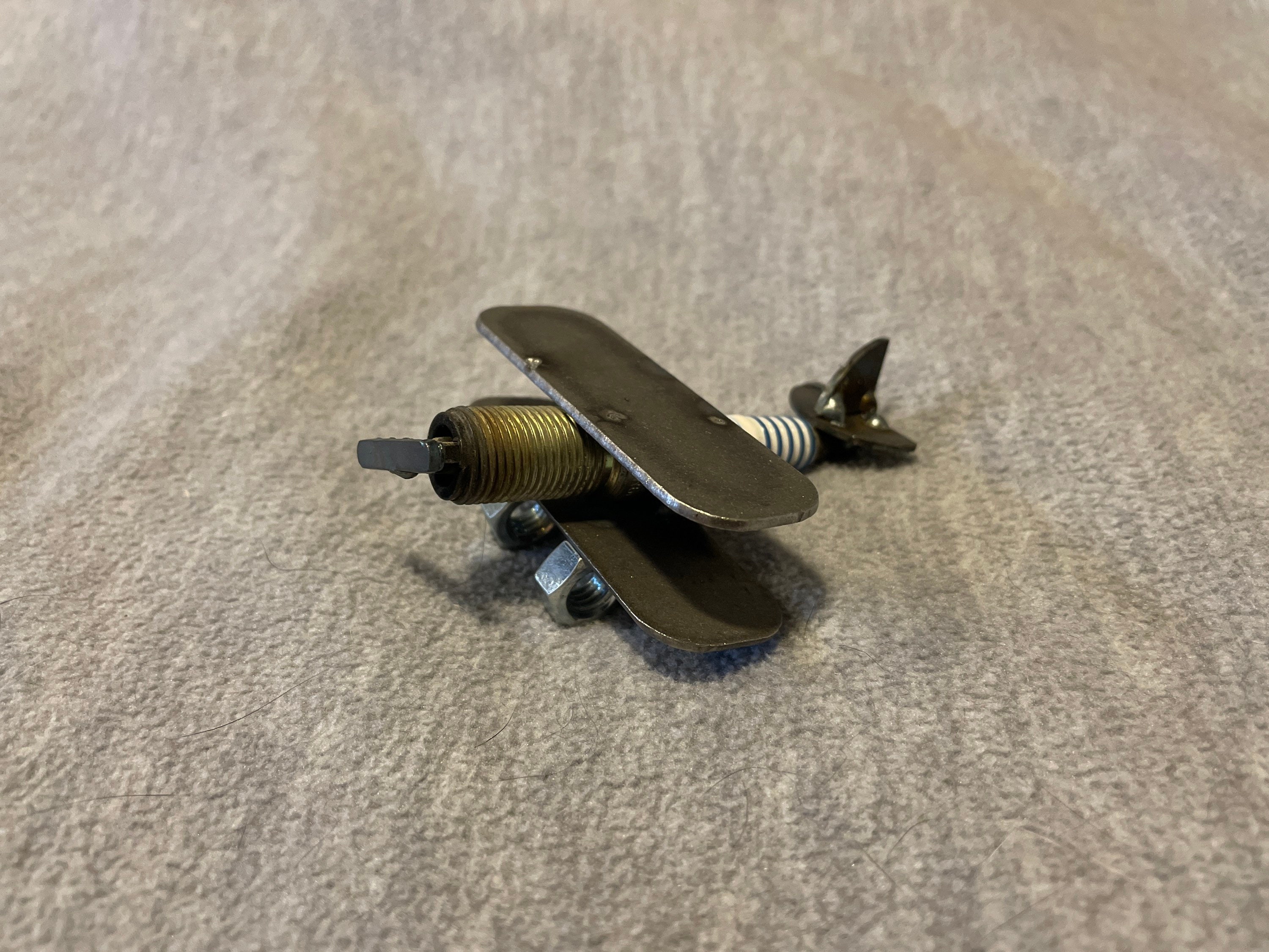 Bi Wing Spark Plug Airplane Sculpture Art Opt 3 - Etsy