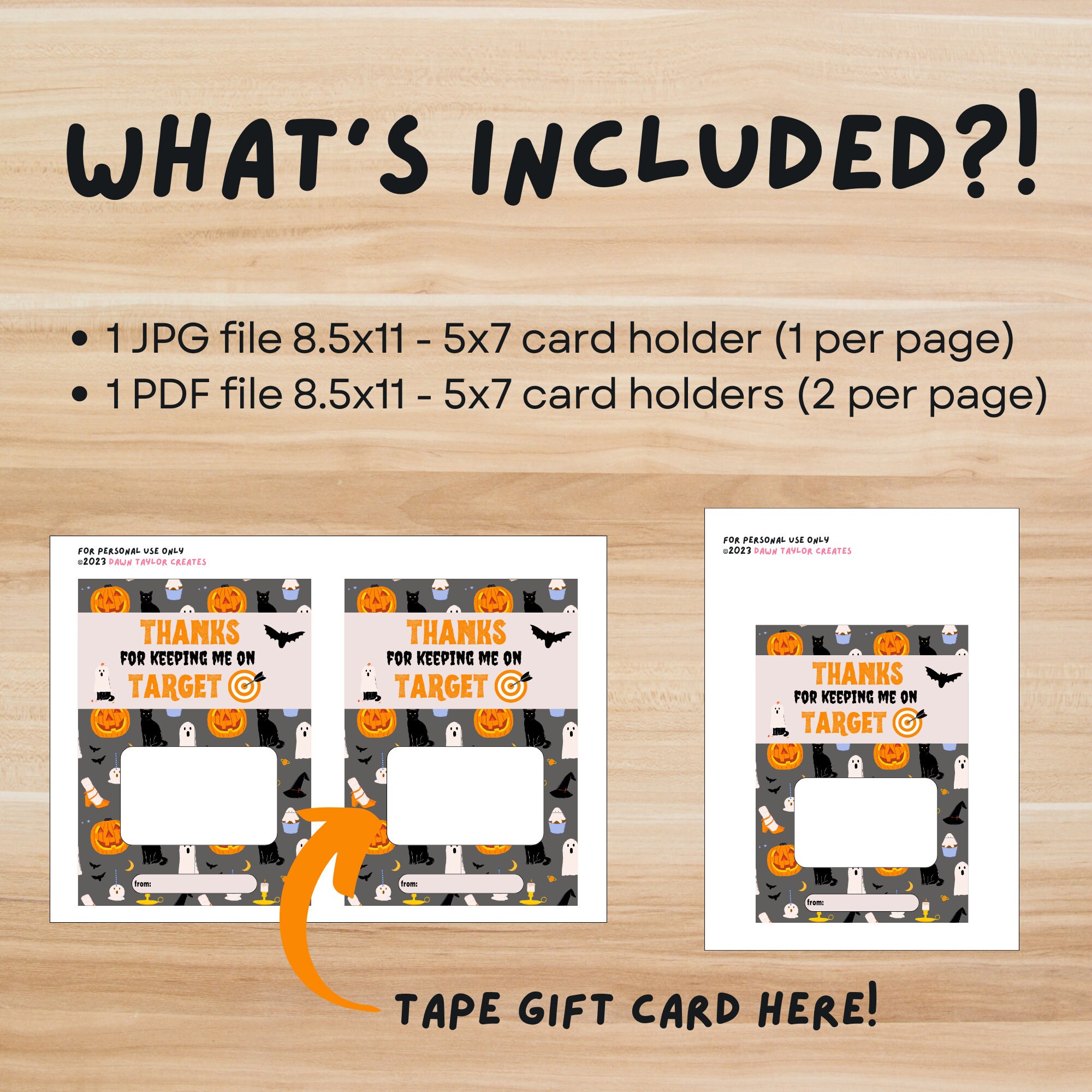 Halloween Teacher Appreciation Target Gift Card Holder - Etsy