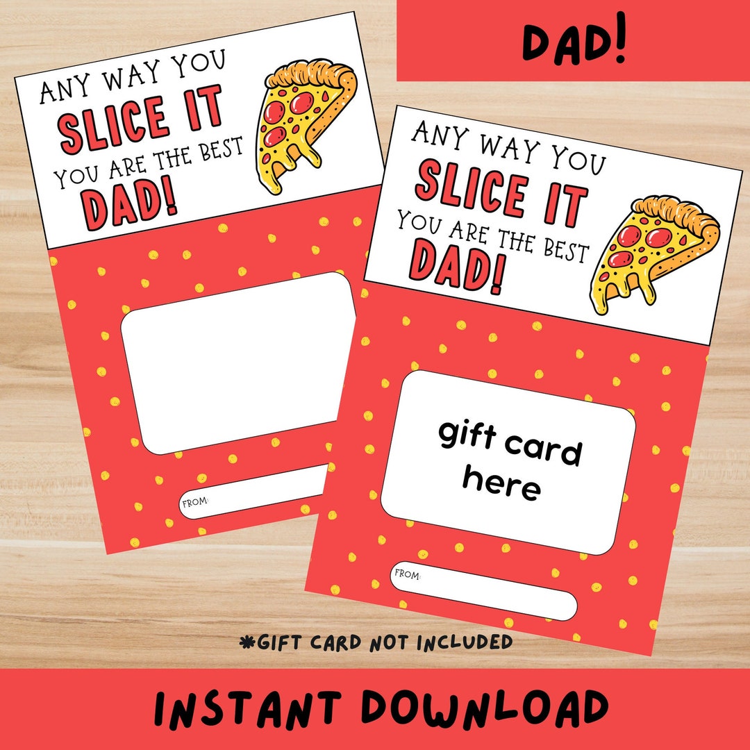 Happy Fathers Day Gift Fathers Day Gift Card Printable Dads Birthday ...