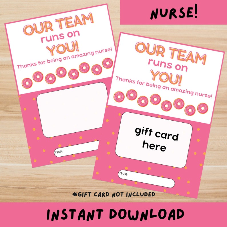 Nurses Week Gift Card Holder Cute Nurses Gift Card Nurse Week Gift Card ...