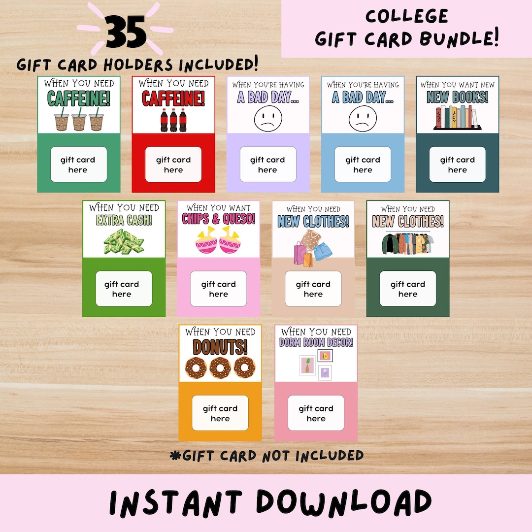 Graduation Gift, Senior Grad Gift, College Bound Gift, Gift Cards for ...