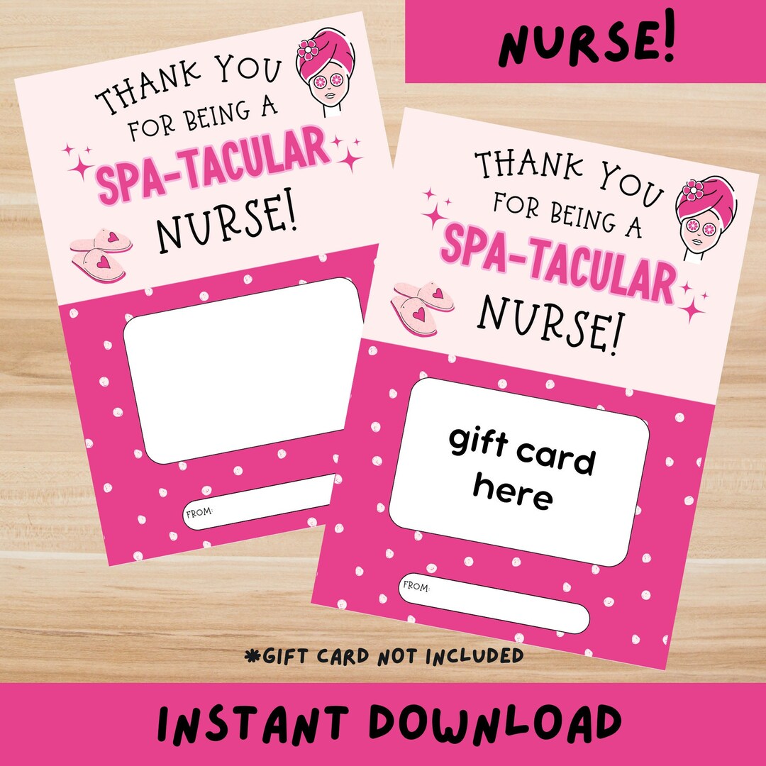 Nurses Week Gift Card Holder Cute Nurses Gift Card Nurse Week Gift Card ...