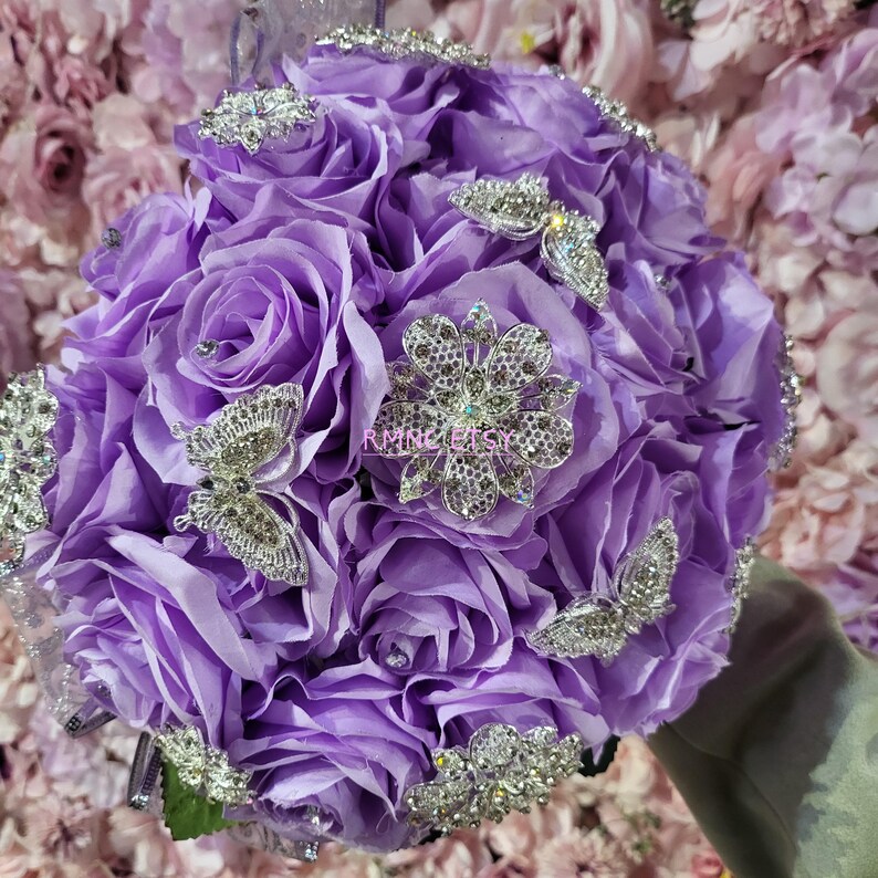 LILAC COLOR BOUQUET Quinceanera - Etsy