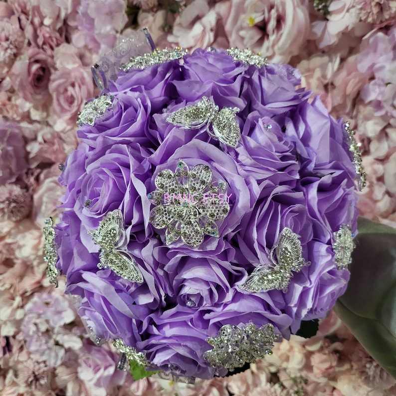 LILAC COLOR BOUQUET Quinceanera - Etsy