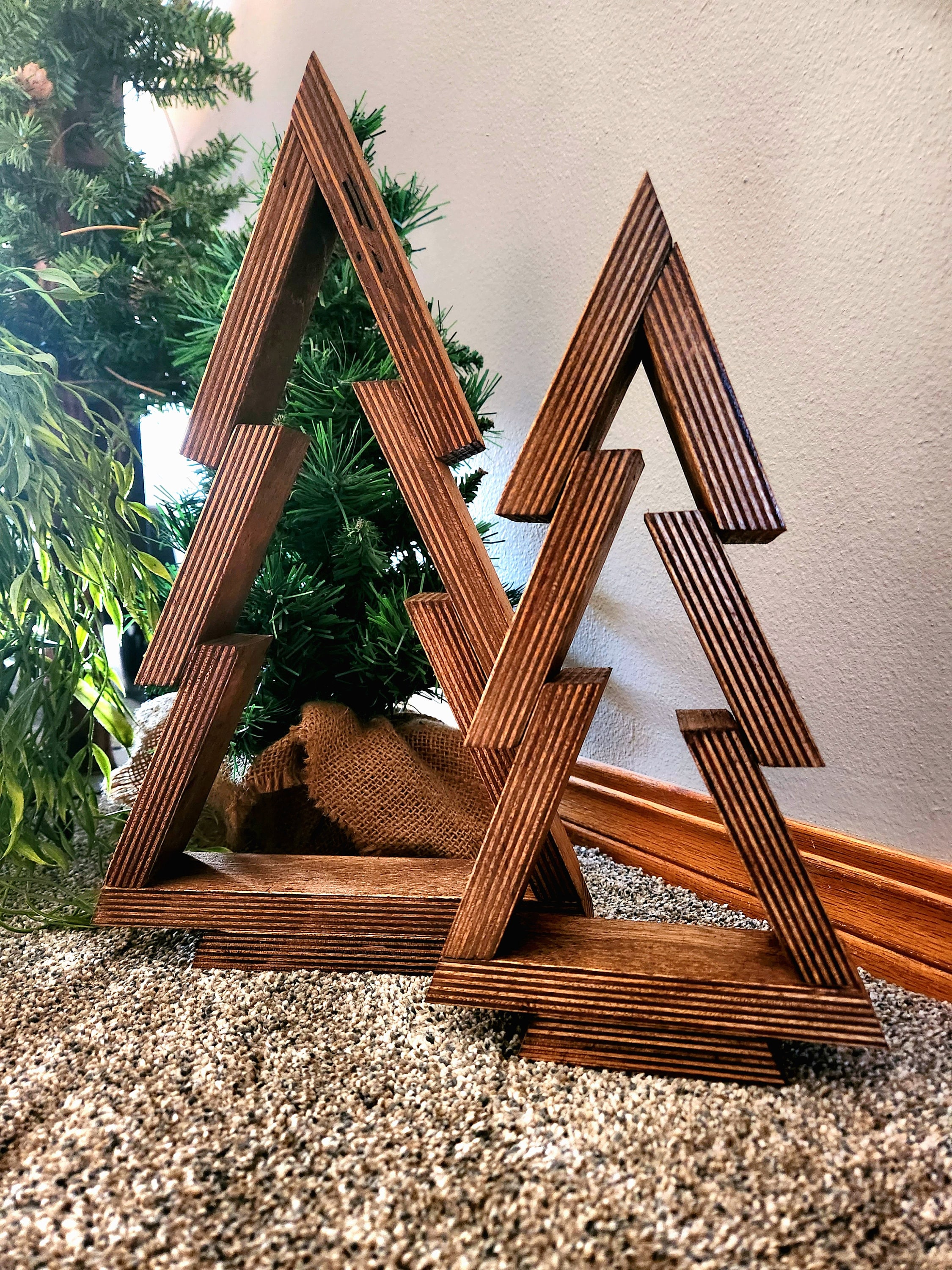 Wooden Christmas Trees - Etsy
