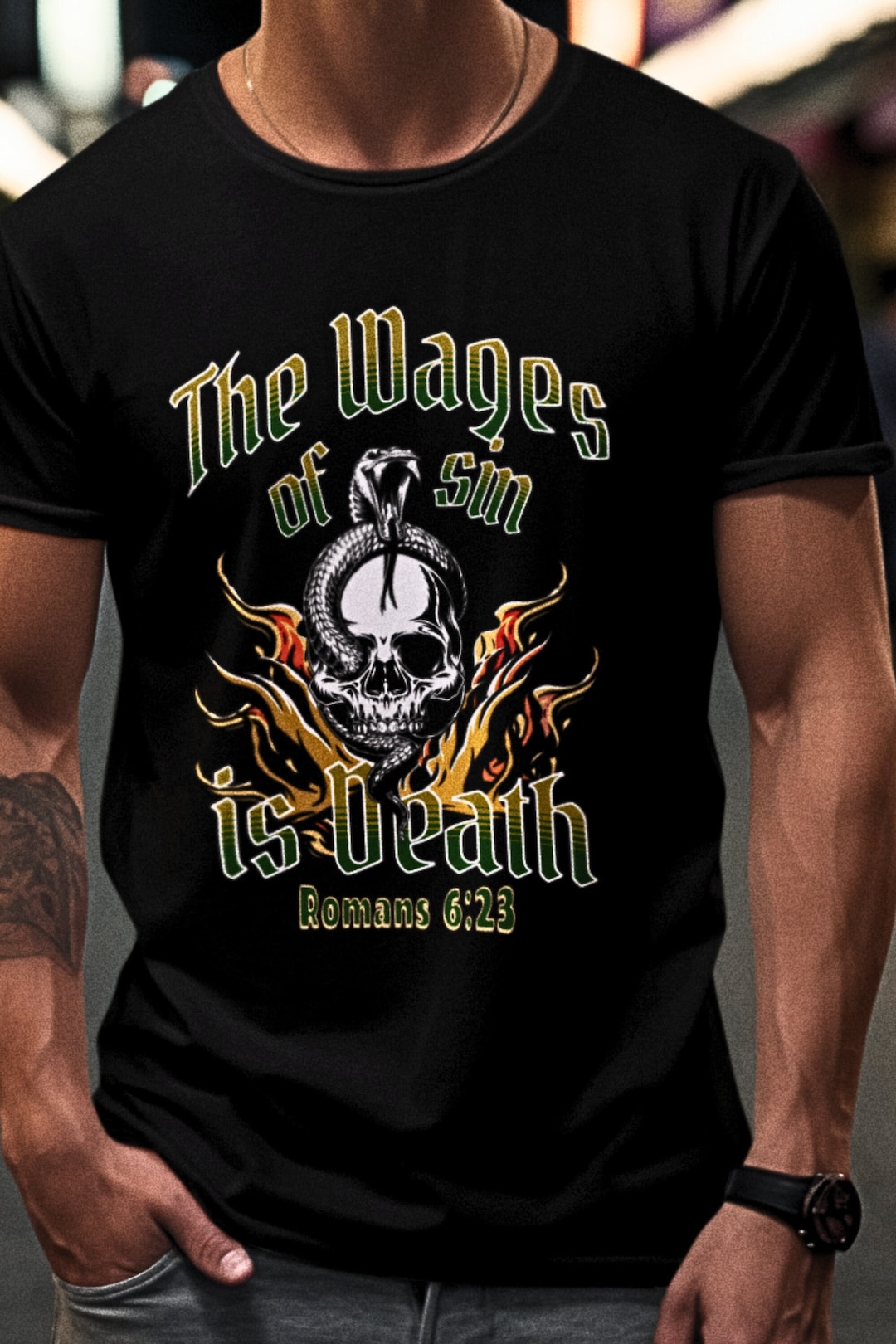Inspirational The Wages Of Sin Is Death Romans 623 T Shirt Makes A