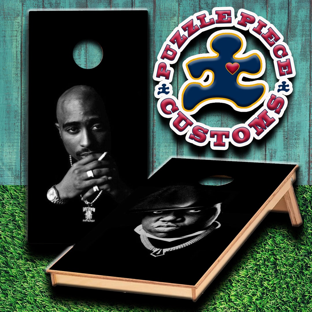 Tupac and Biggie Cornhole Wrap Set - Etsy