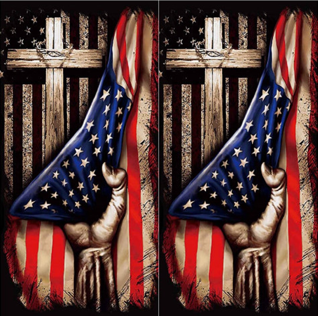 Flag Cross Cornhole Wrap Set - Etsy