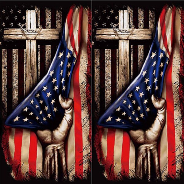 American Flag Cornhole Wraps - Etsy