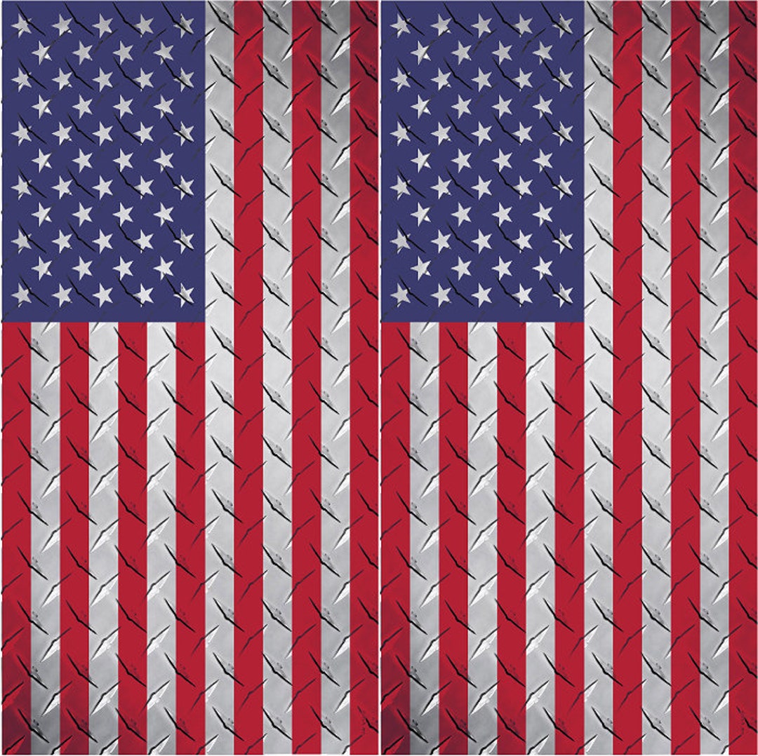 Laminated Diamond Plate American Flag Cornhole Wrap Set - Etsy