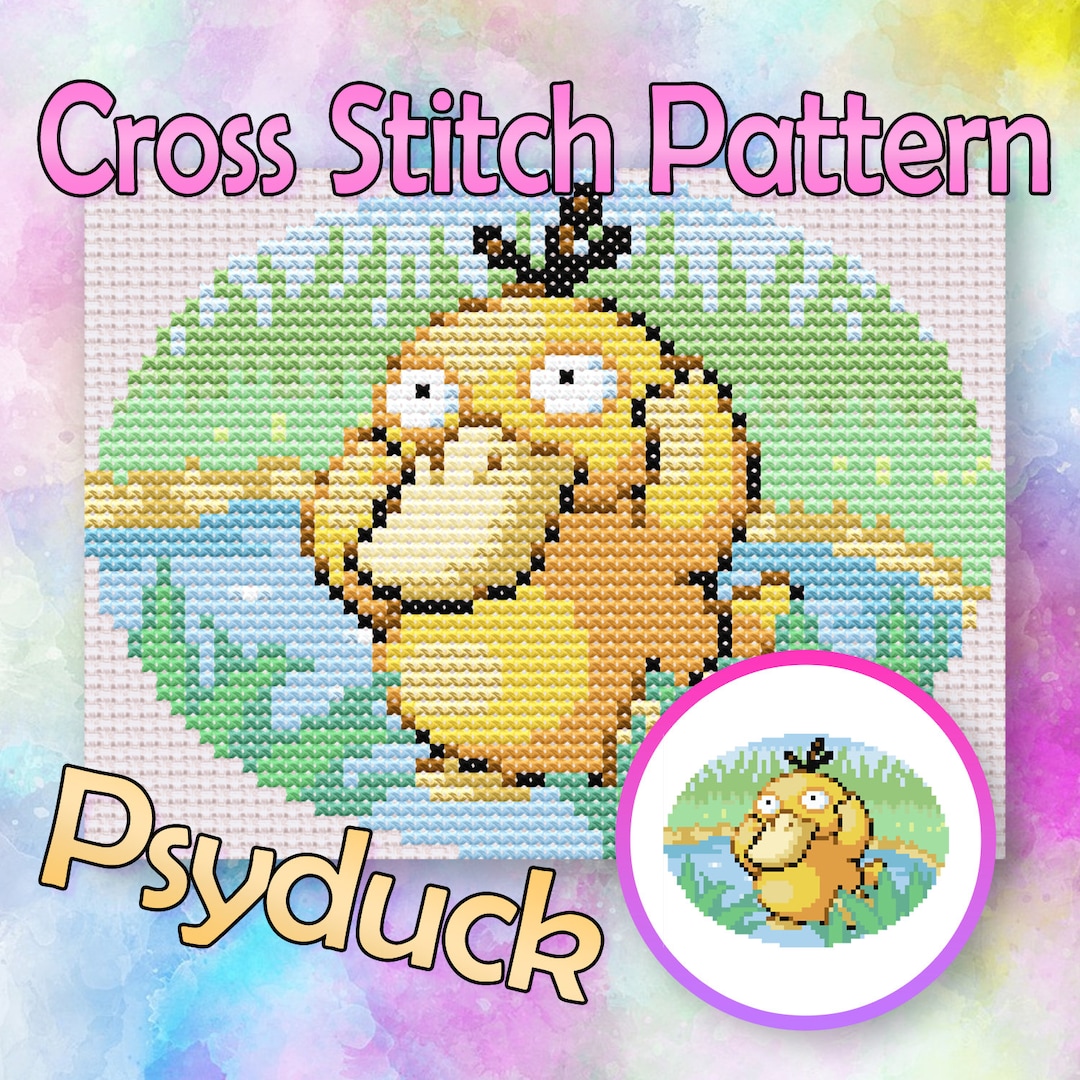 Psyduck Cross Stitch Pattern - Etsy