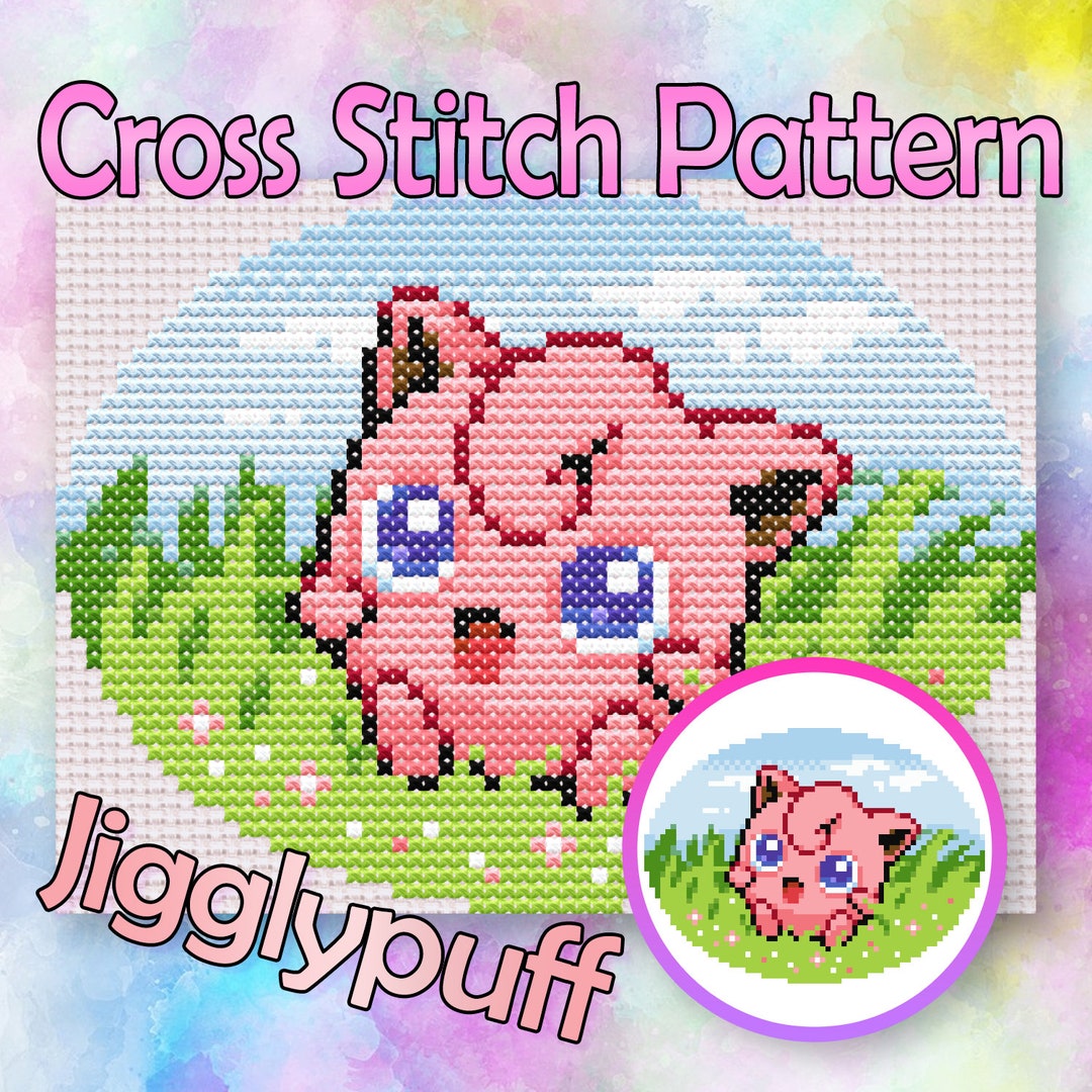 Jigglypuff Cross Stitch Pattern - Instant Download PDF! - Etsy