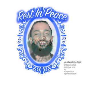 Airbrush Border Digital Download (in Memorial, Rest in Peace Theme) 8 ...