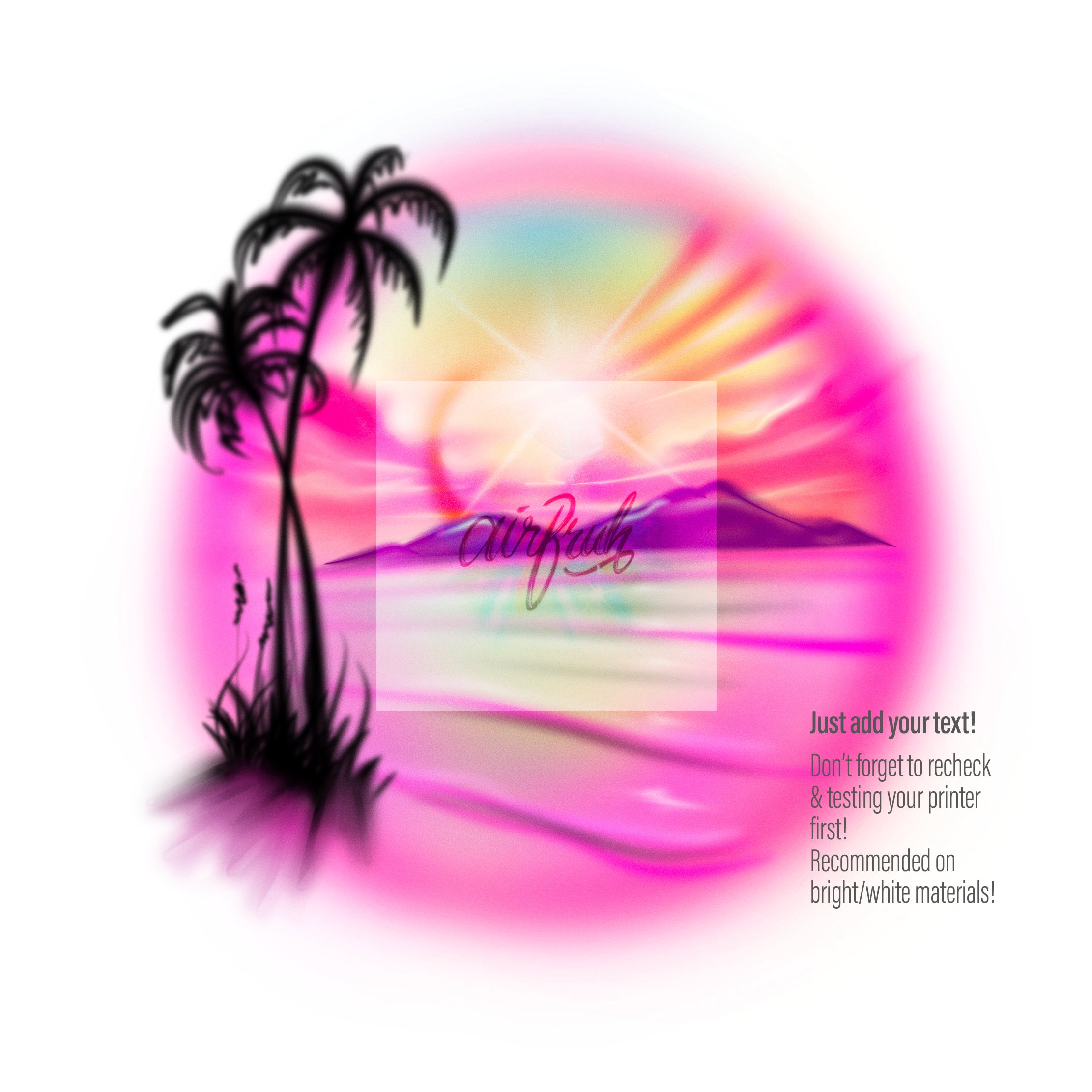 Airbrush Digital Download (beach Theme) 17 BUNDLE DESIGN - Etsy