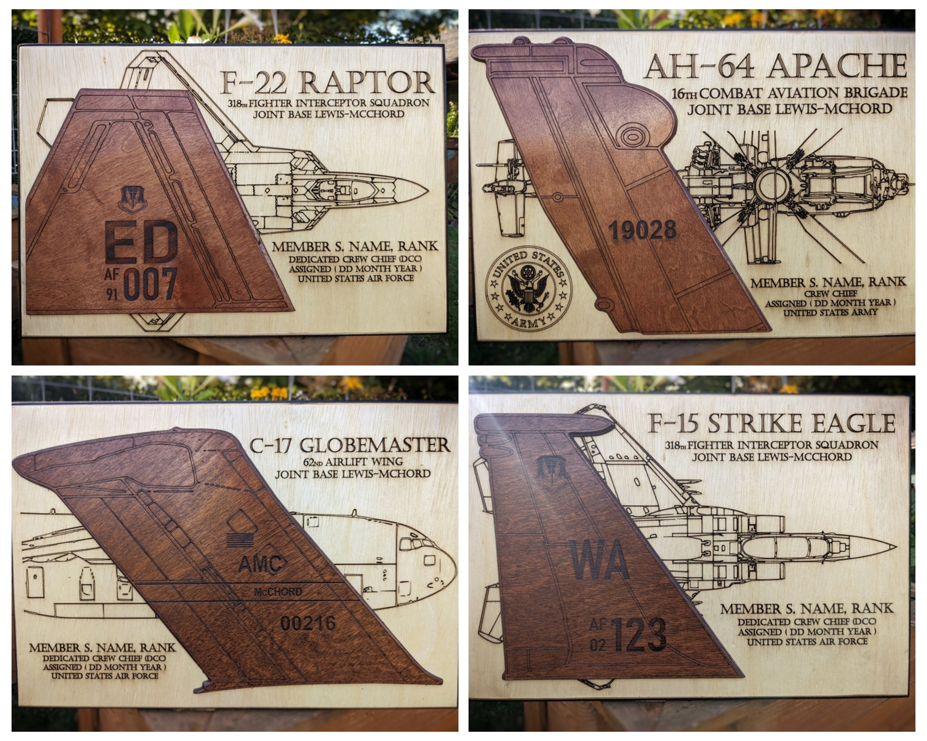 Military Aircraft Tail Flash Plaque - Etsy