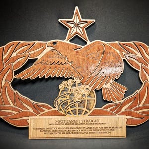 Air Force Specialty Code (AFSC) Badge Plaque, USAF - Etsy
