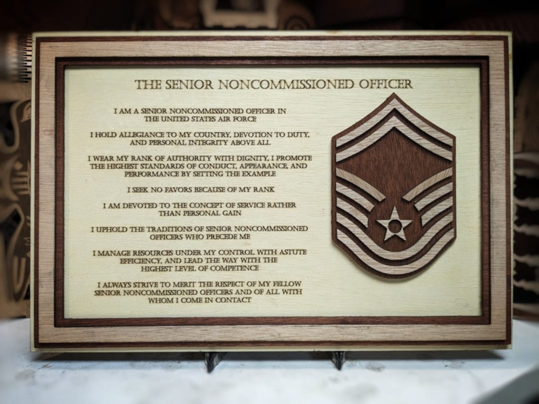 Air Force (E8) Senior Master Sergeant Promotion Plaque - Etsy