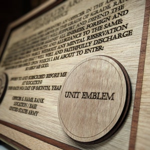 Marine Corps oath of Office Promotion Plaque - Etsy