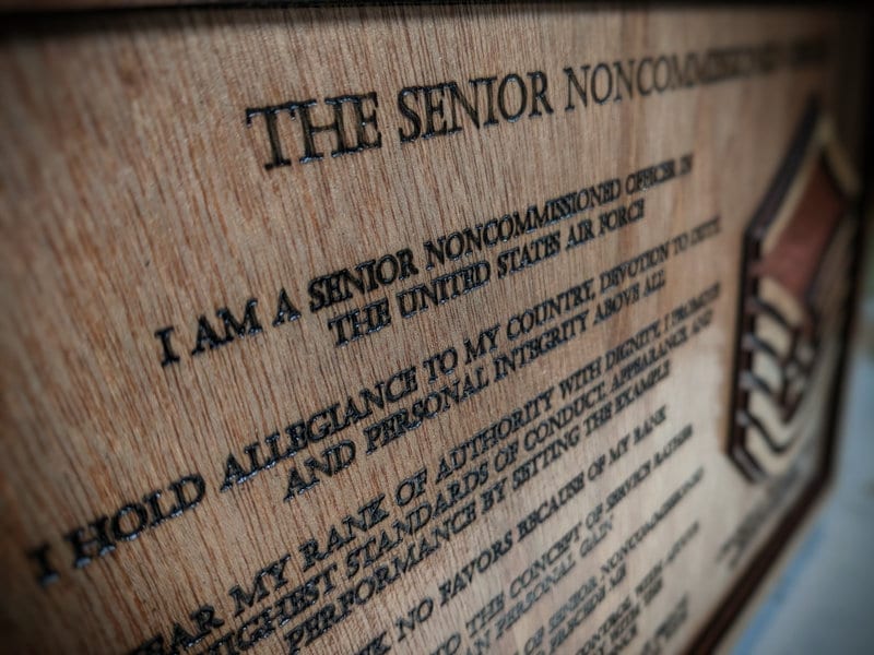 Air Force E7 Master Sergeant Promotion Plaque - Etsy