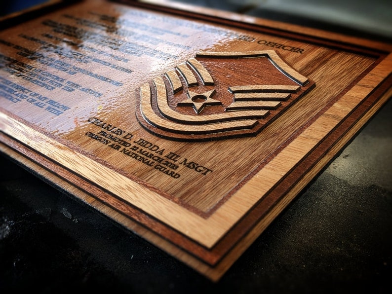 Air Force E7 Master Sergeant Promotion Plaque - Etsy