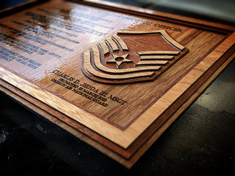 Air Force E7 Master Sergeant Promotion Plaque - Etsy