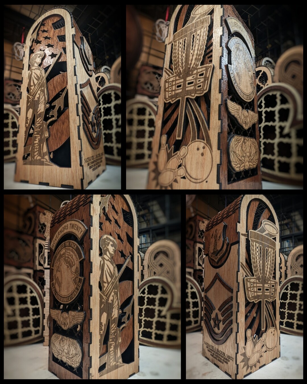 Military Organization Wine/spirits Gift Box Arched Top - Etsy