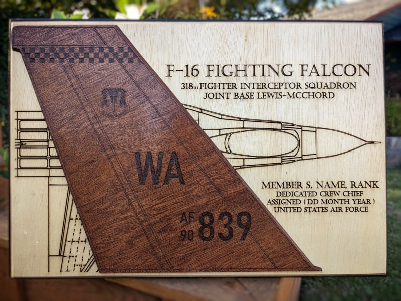 Military Aircraft Tail Flash Plaque - Etsy