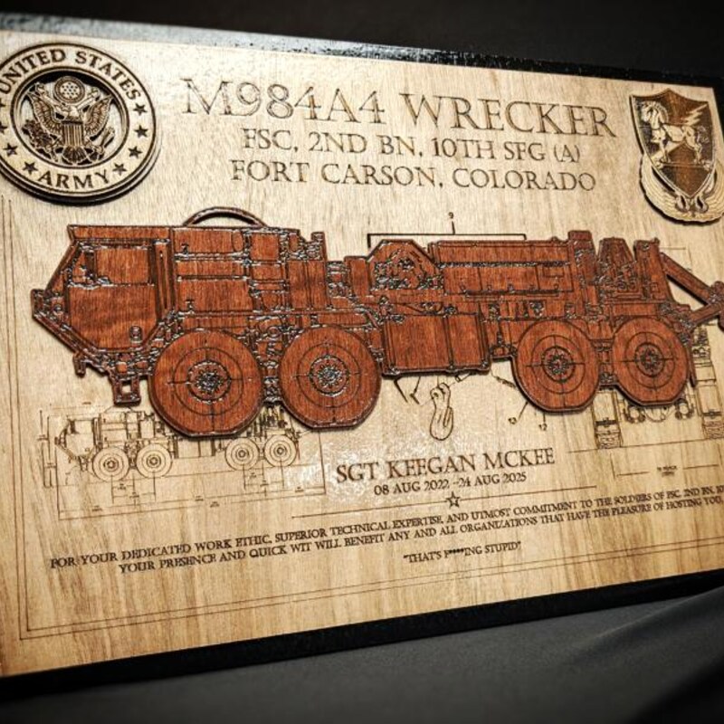 Military Going Away Plaque - Etsy