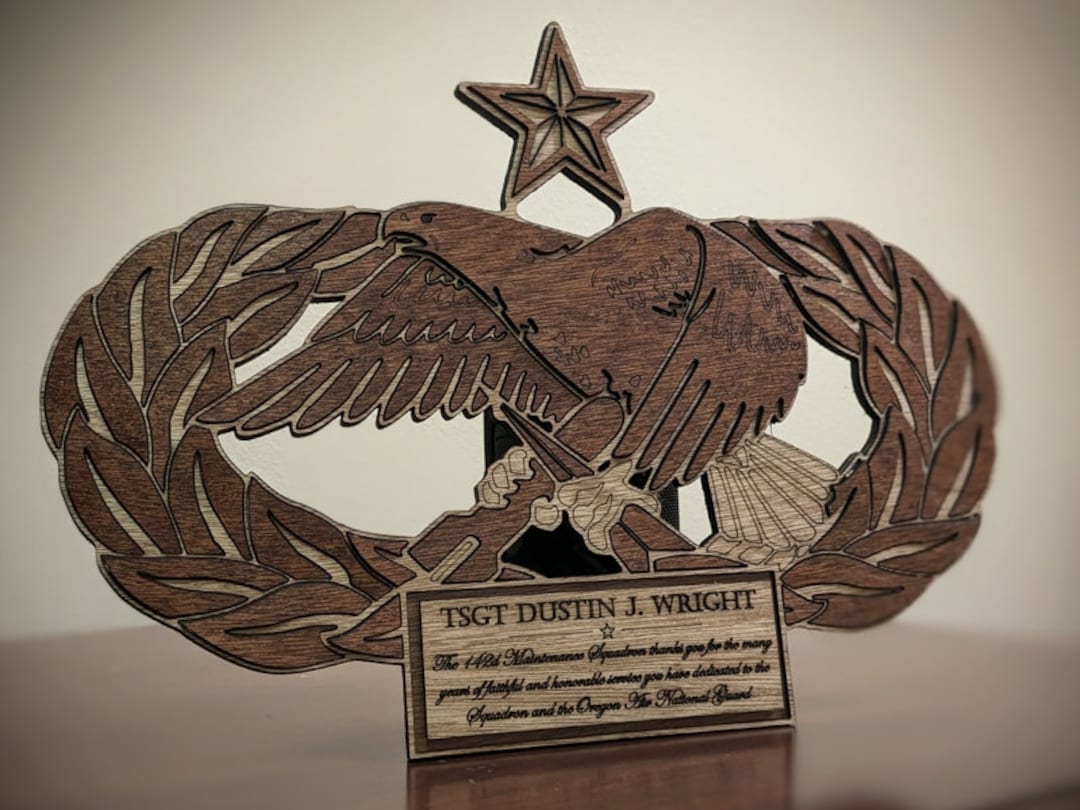 Air Force Specialty Code (AFSC) Badge Plaque, USAF - Etsy