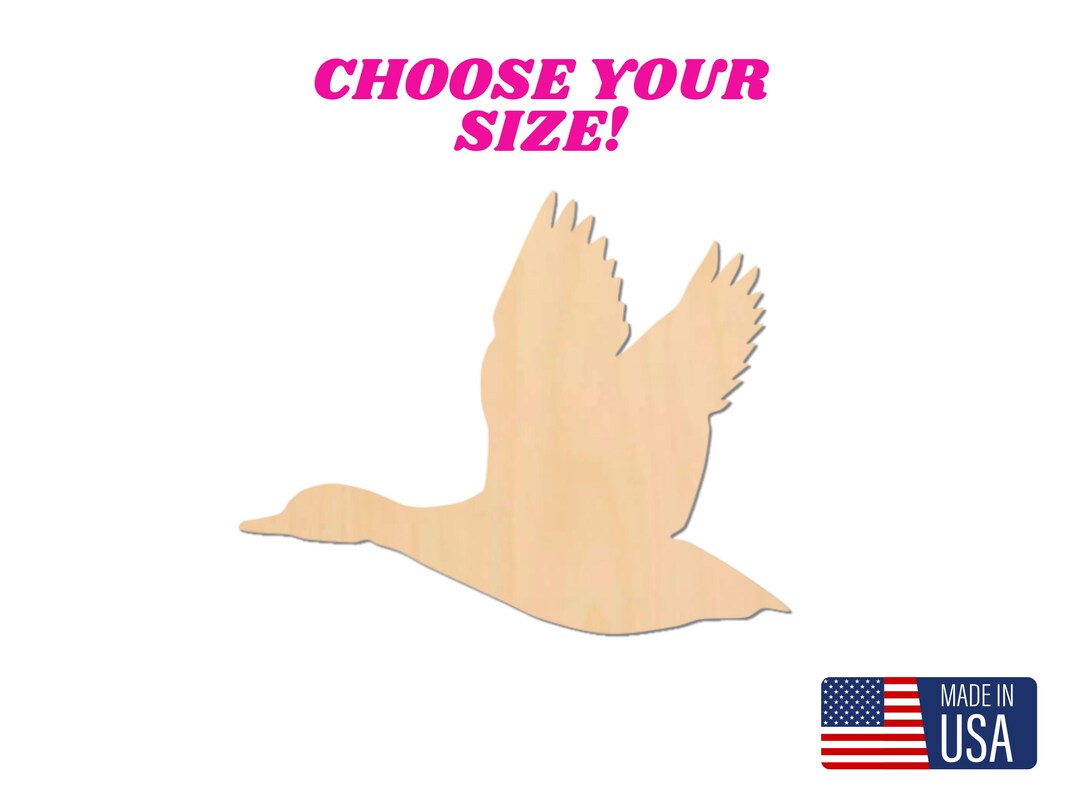 Unfinished Wooden Goose Shape: DIY Craft Blanks - Etsy