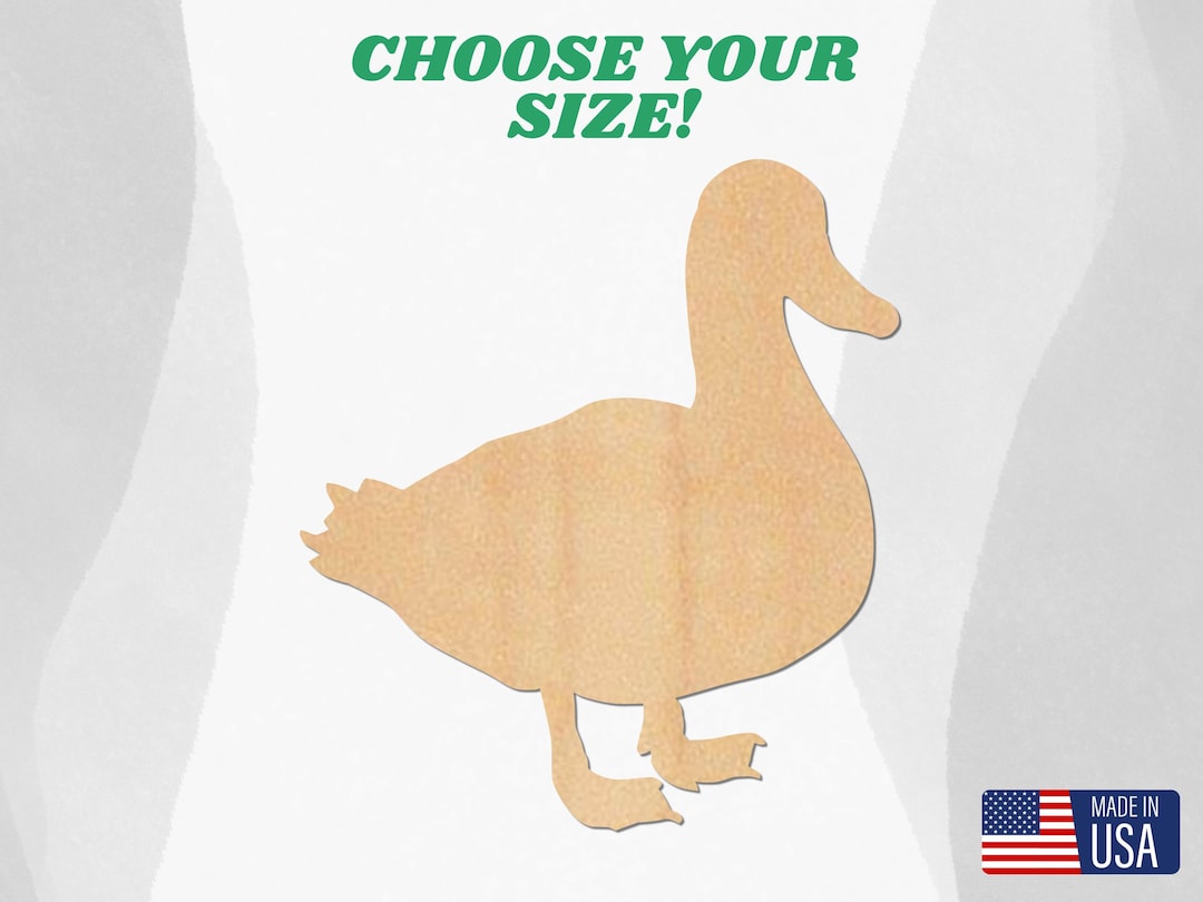 Unfinished Wooden Duck Cutout: DIY Craft Blanks - Etsy