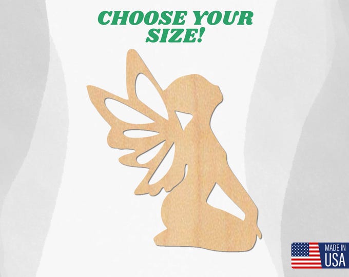 Unfinished Wooden Fairy Shape | Mythical Cutout | Fairy Cut Out ...