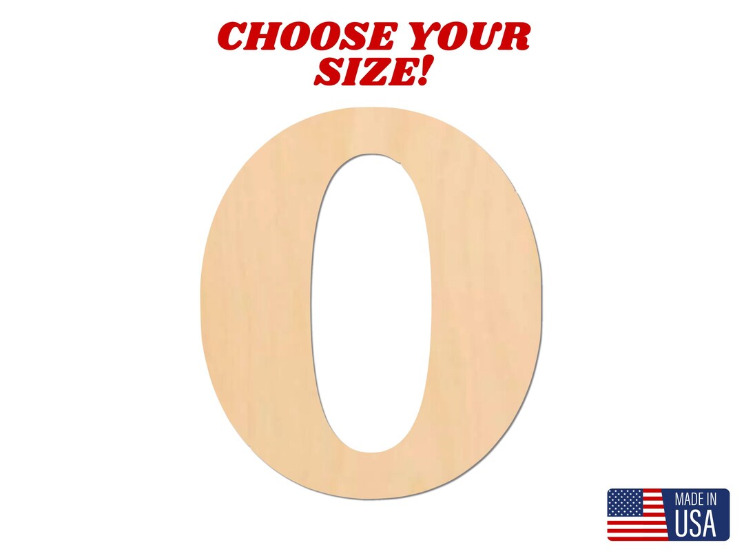 Unfinished Wooden Letter Shape | Letter and Numbers Blank Cutout | Home ...