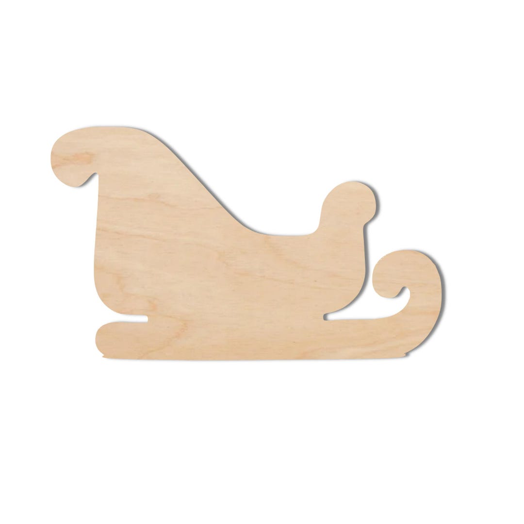 Unfinished Wood Sleigh Cutout: DIY Craft Blank - Etsy
