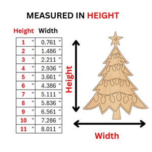Unfinished Wooden Tree With Lights Wood Blank | Tree With Lights Wood ...