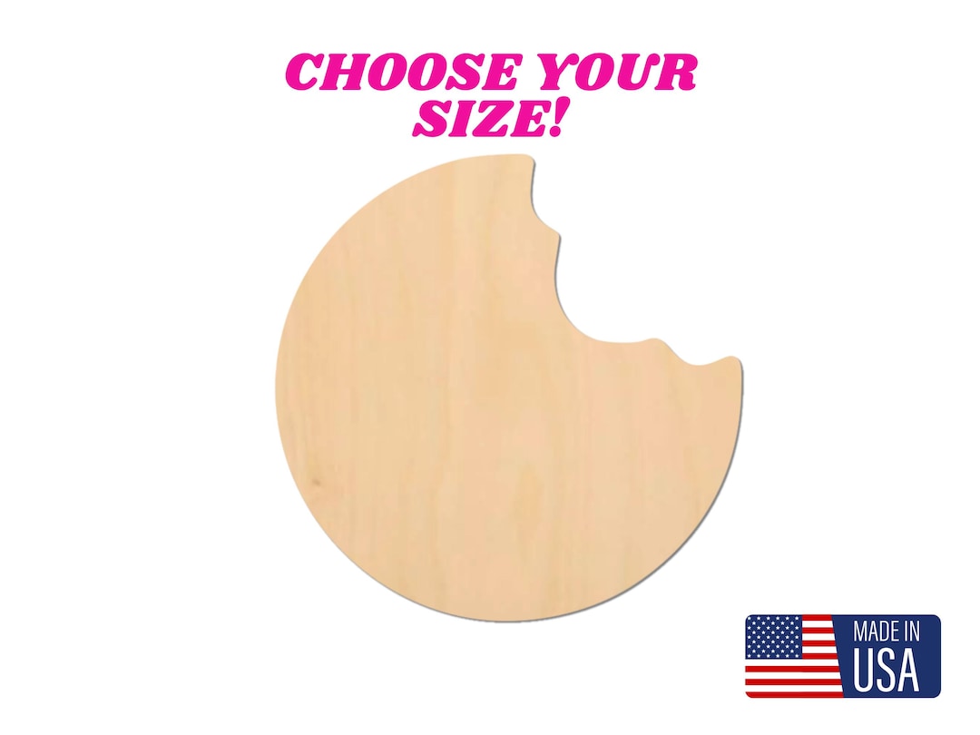 Unfinished Wooden Cookie Blank, Wooden Cookie Craft Blank | Unfinished ...