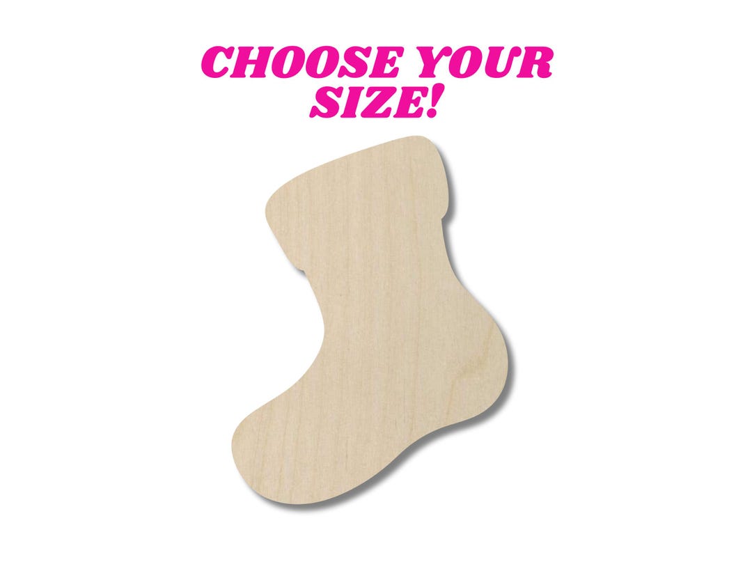Unfinished Wood Stocking Cutout: DIY Craft Blanks - Etsy
