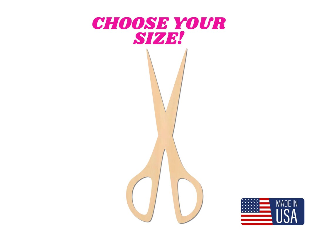 Unfinished Wooden Blank, Wooden Scissors Craft Blank | Unfinished Wood ...
