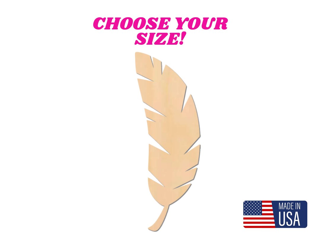 Unfinished Wooden Banana Leaf Blank | Banana Leaf Floral Wood Cutout ...