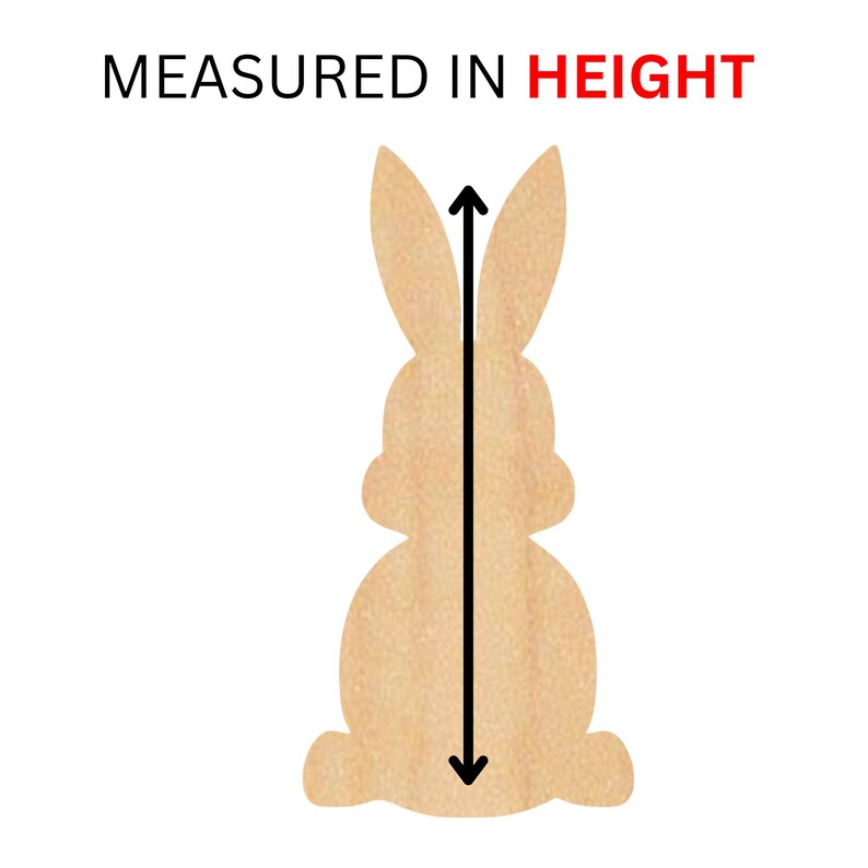 Unfinished Wooden Easter Bunny Wood Blank | Easter Bunny Wood Cutout ...