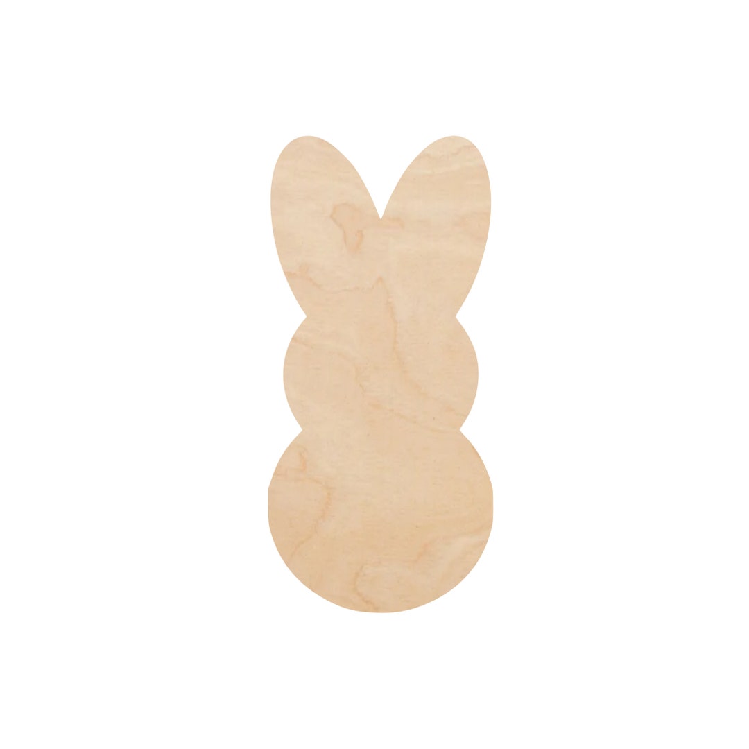 Unfinished Wooden Peep Wood Blank Peep Wood Cutout Shape Laser Cut ...