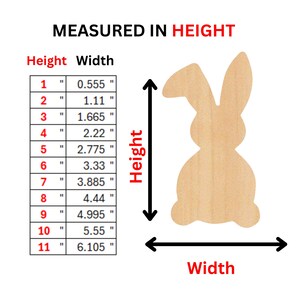 Unfinished Wooden Easter Bunny Wood Blank | Easter Bunny Wood Cutout ...