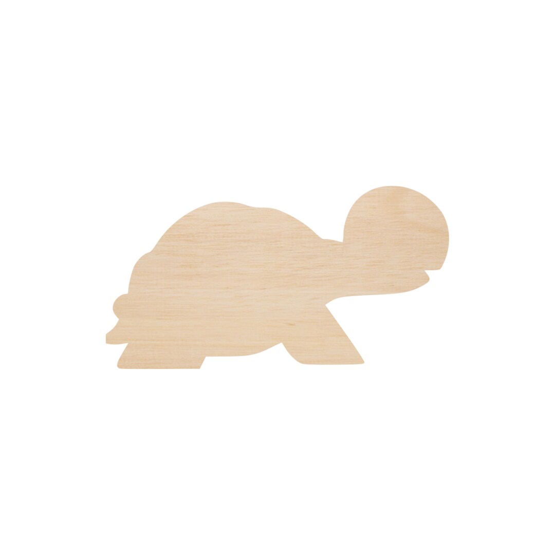 Unfinished Turtle Wood Blank Turtle Wood Cutout Shape Laser Cut Blanks ...