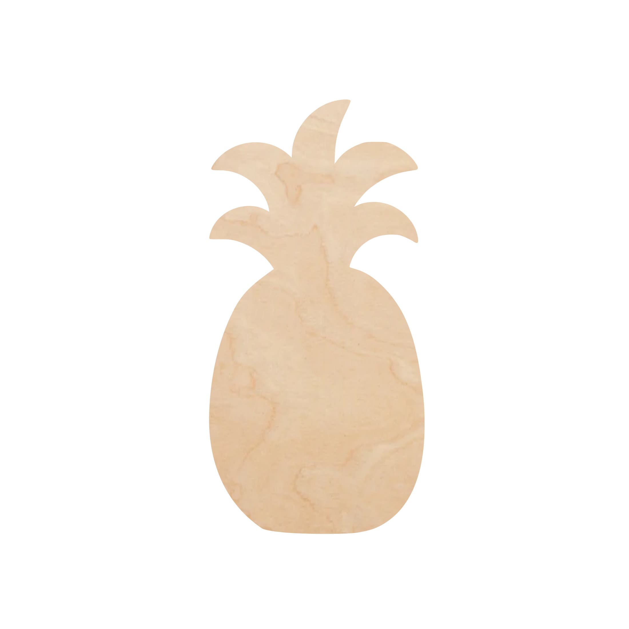 Unfinished Wooden Pineapple Wood Blank Pineapple Wood Cutout Shape ...